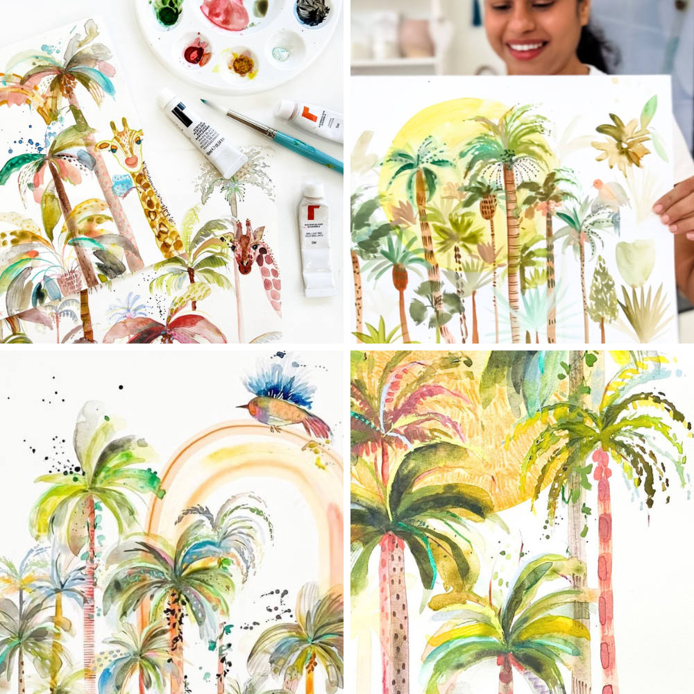 TROPICAL WATERCOLOUR WORKSHOP | Little Lane Workshops | Sydney Creative ...